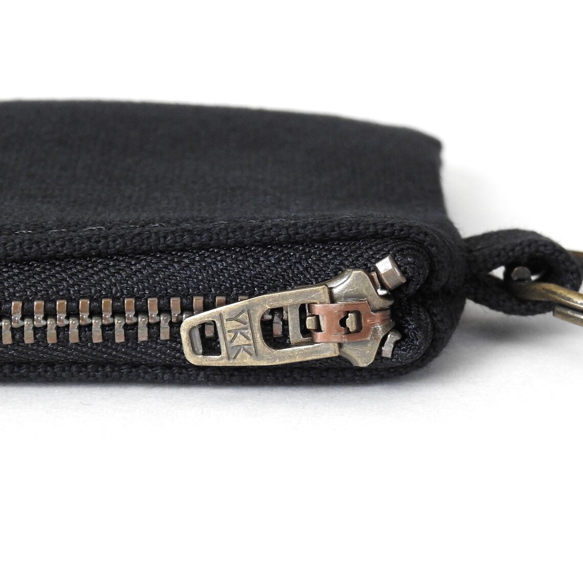 Black Canvas Keychain Wallet Coin Purse Pouch - Etsy