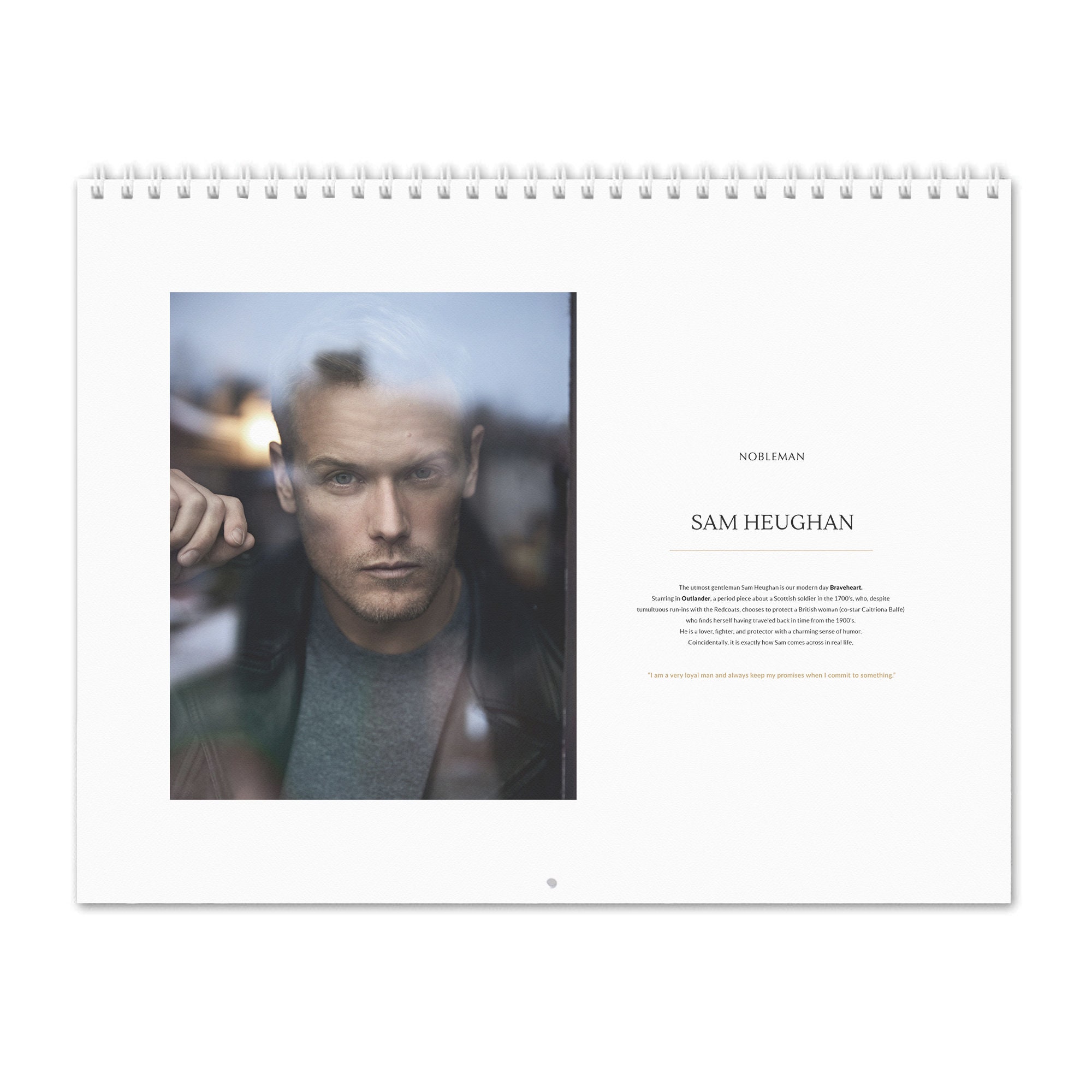 Sam Heughan Vol.2 - 2024 Wall Calendar sold by Pevê Azevedo | SKU ...