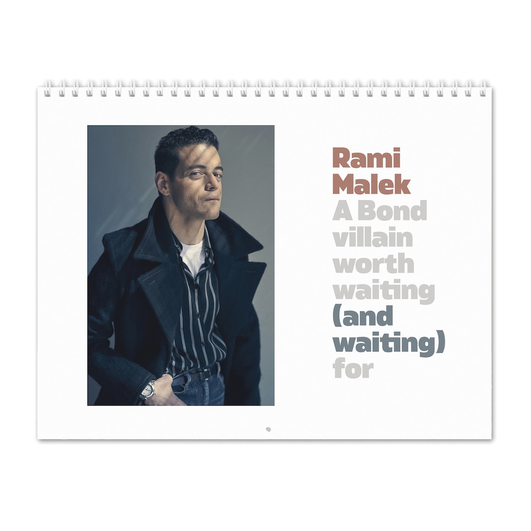 Rami Malek Vol.2 2025 Wall Calendar - Etsy