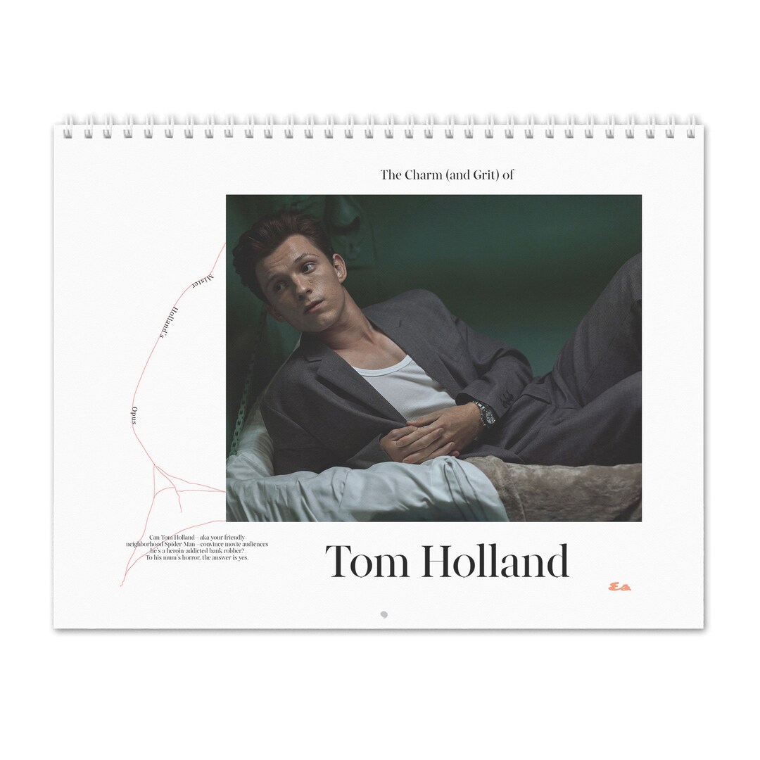 Tom Holland Vol.3 2025 Wall Calendar - Etsy