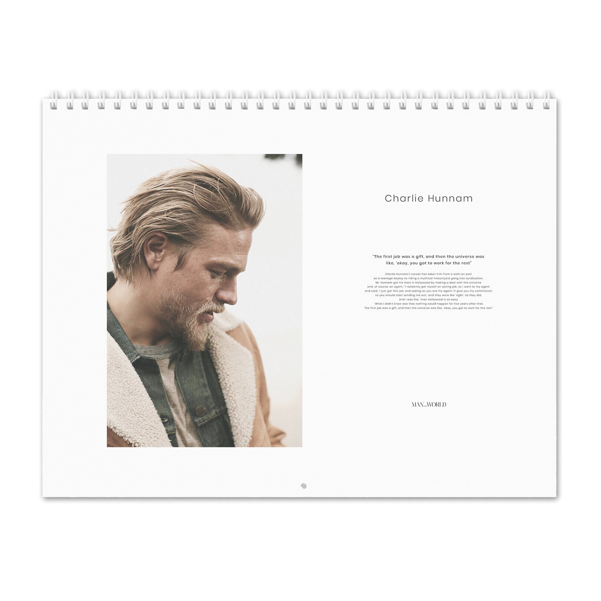 Charlie Hunnam Vol.1 - 2024 Wall Calendar sold by Cure Real-Life | SKU ...