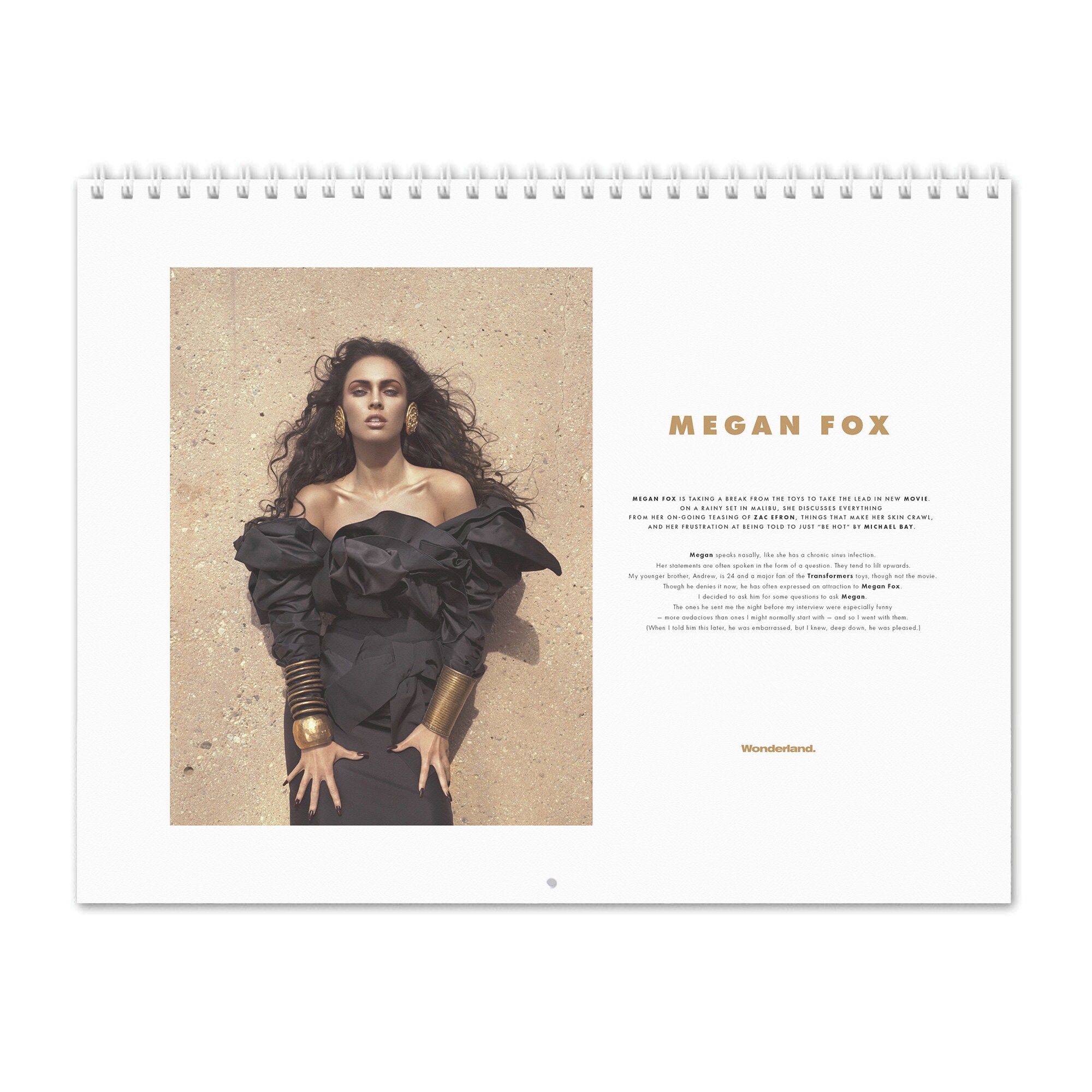 Megan Fox Vol.1 - 2024 Wall Calendar sold by Bottomless Tripe | SKU 4097596 | Printerval UK