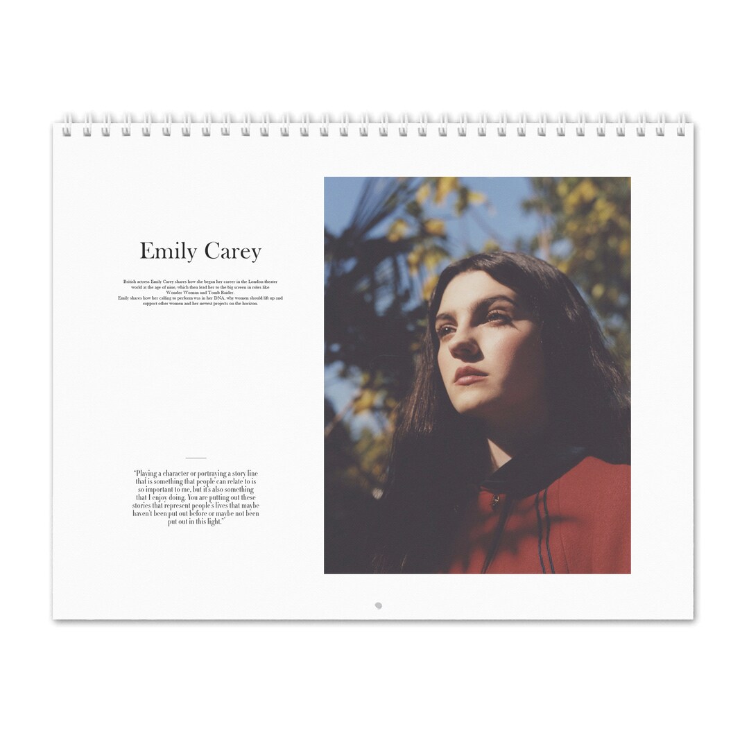 Emily Carey Vol.1 2025 Wall Calendar - Etsy