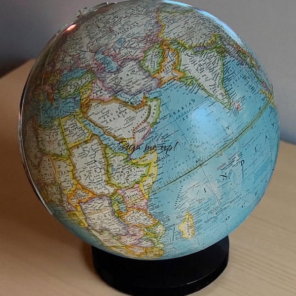 Geographic Globe Large - Etsy
