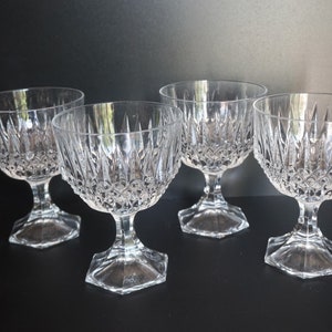 Fostoria Stratton Crystal Champagne Glasses 4 - Etsy