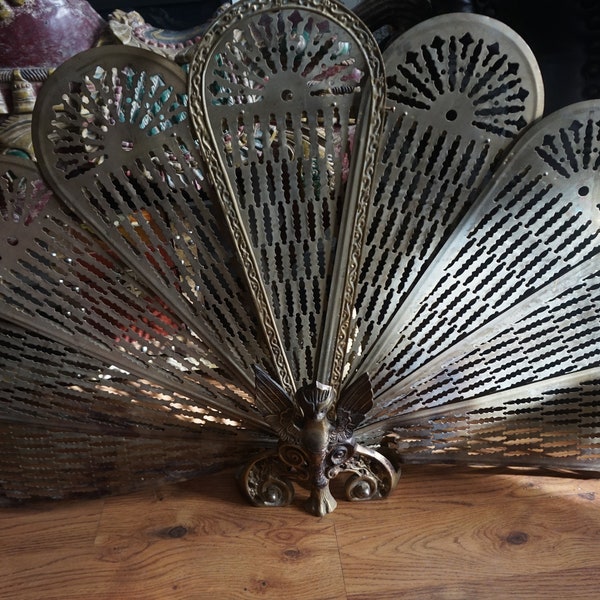 Brass Peacock Screen - Etsy