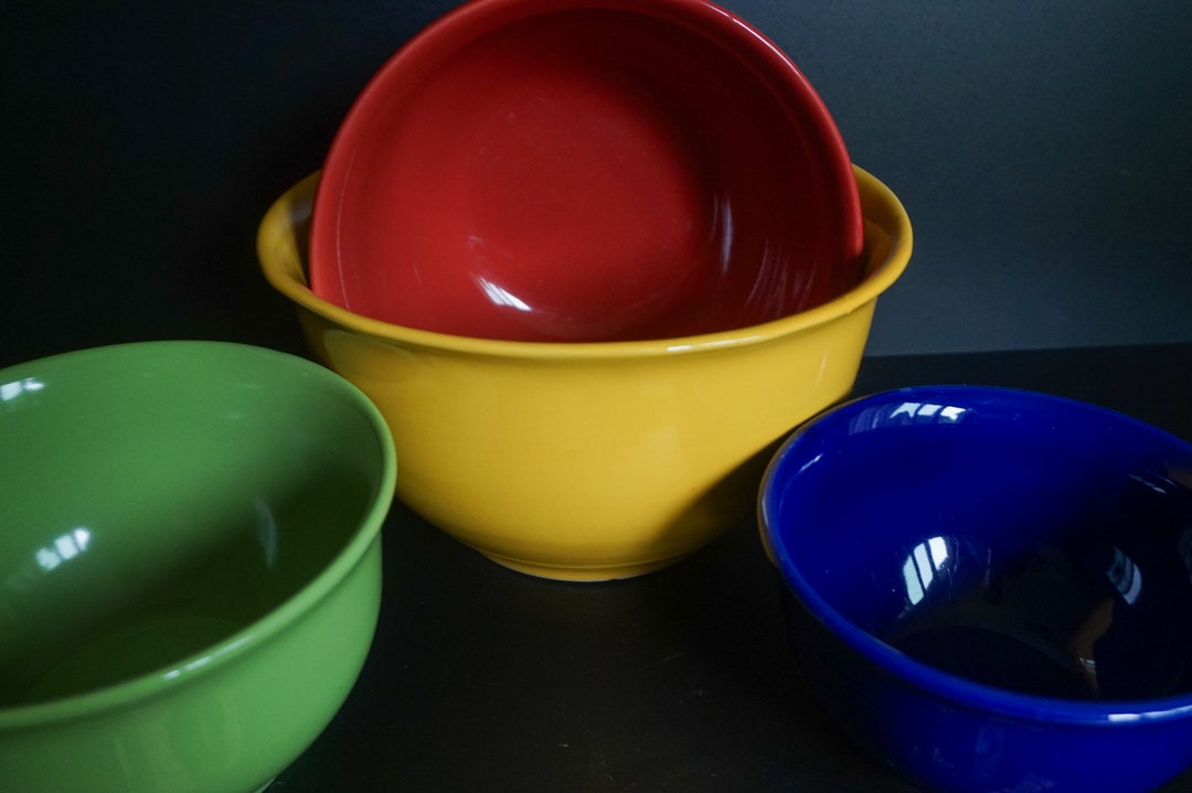 Gibson Everyday Nesting Bowls, Vintage Kitchen, Colorful Mixing Bowls ...