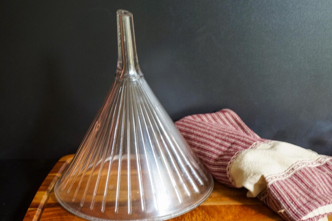 Mooney Arivent Large Apothecary Ribbed Glass Funnel - Etsy