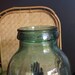 Viresa Demijohn Vase Jar With Carved Wood Stand - Etsy