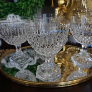 Fostoria Stratton Crystal Champagne Glasses 4 - Etsy