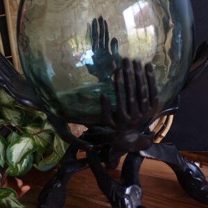 Viresa Demijohn Vase Jar With Carved Wood Stand - Etsy