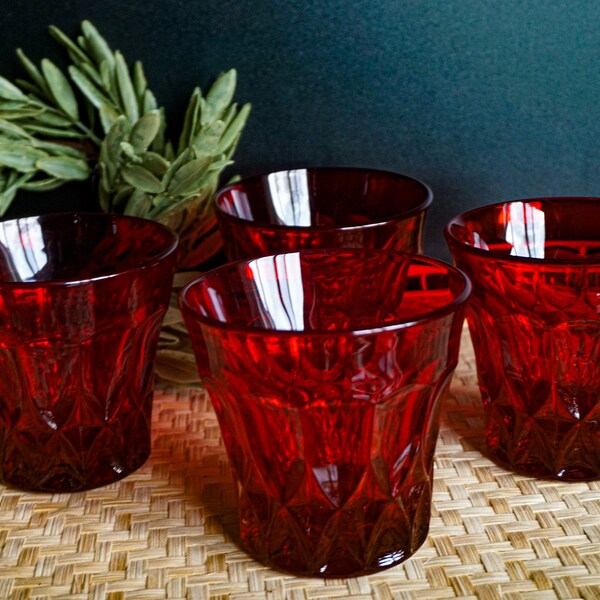 Ruby Red Glassware - Etsy