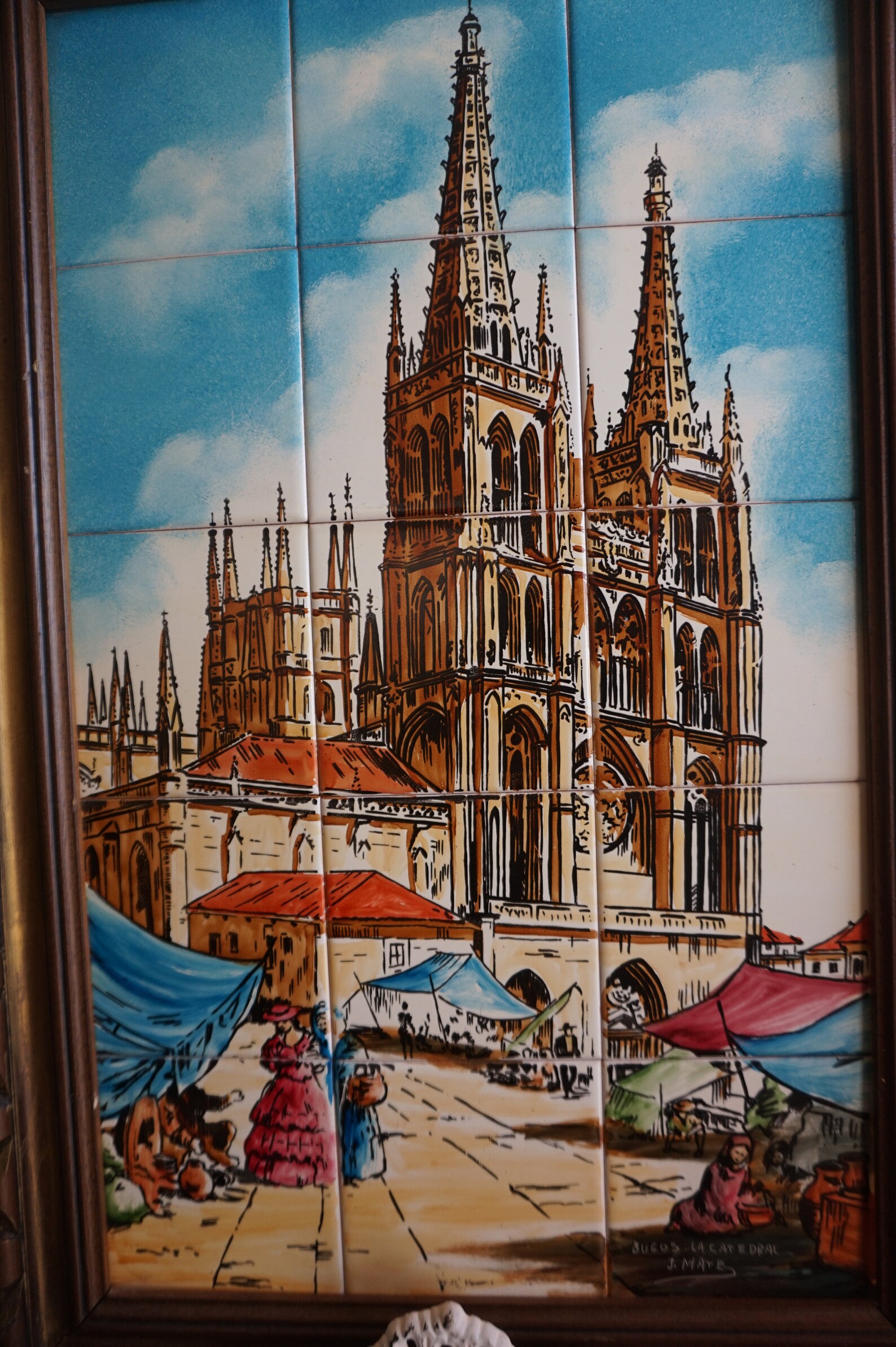 Signed J. Mate Framed Tile Art - Etsy