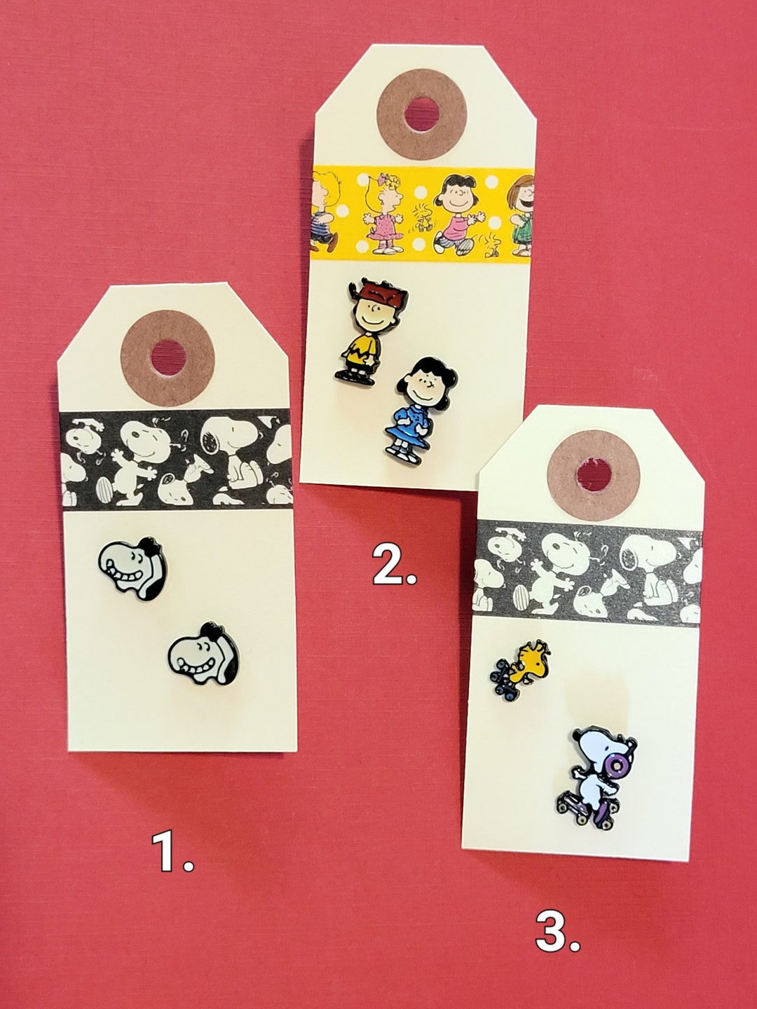 Snoopy/peanuts Collectable Stud Earrings - 8 Designs!! - Etsy