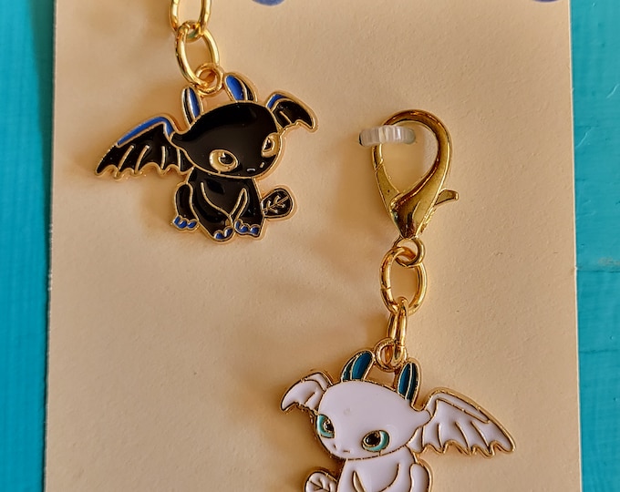 Personalised Name Key Chain Toothless Dragon Charm Keyring - Etsy