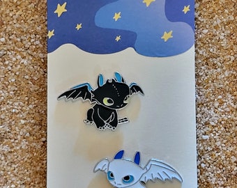Lightfury How to Train Your Dragon Enamel Pin - Etsy