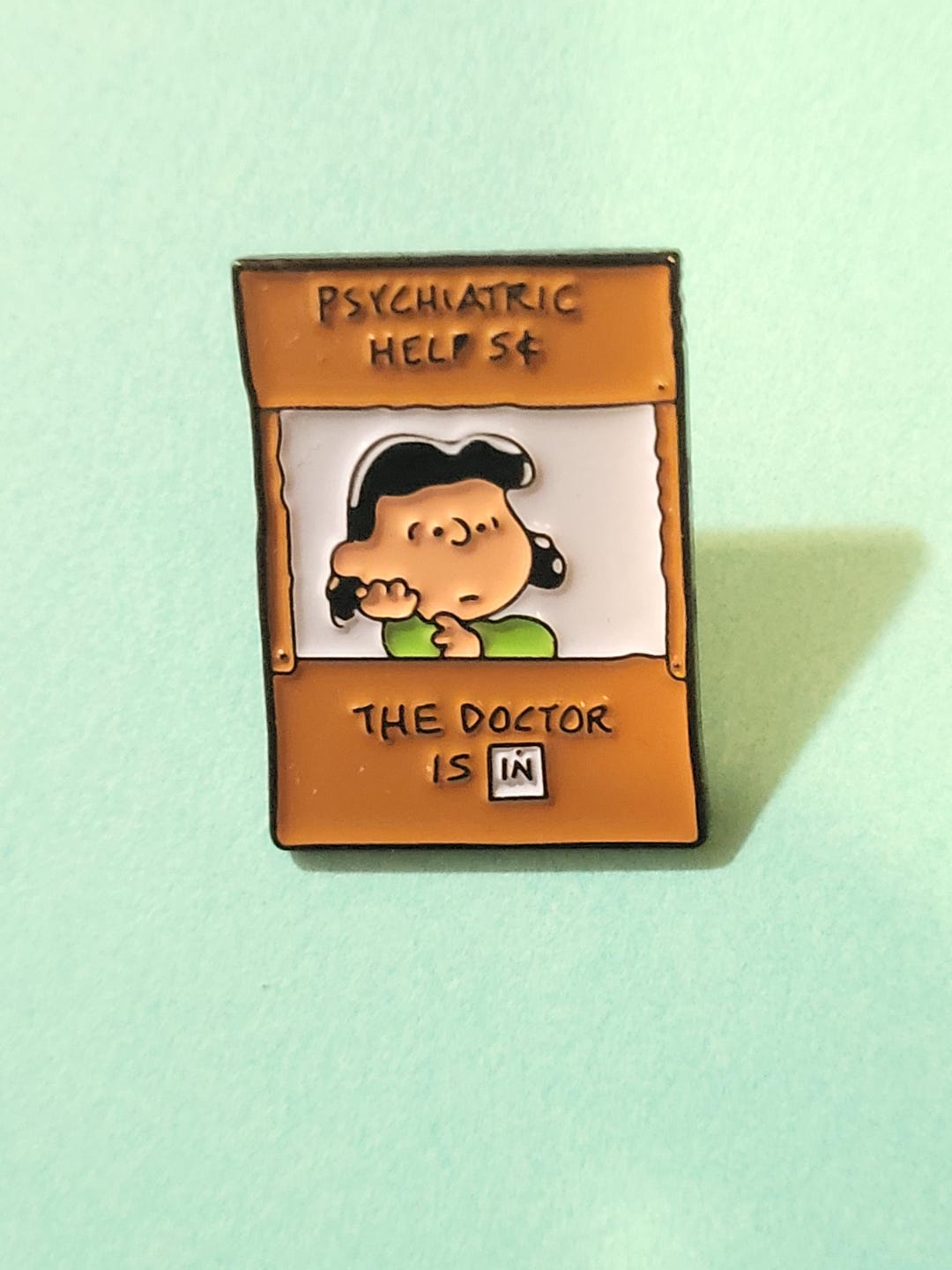 The Doctor is in - Peanuts Lucy Enamel Pin - Etsy