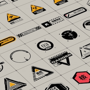 Digital - Utilitarian Mech/tank Vector Decals Extended Commercial - Etsy