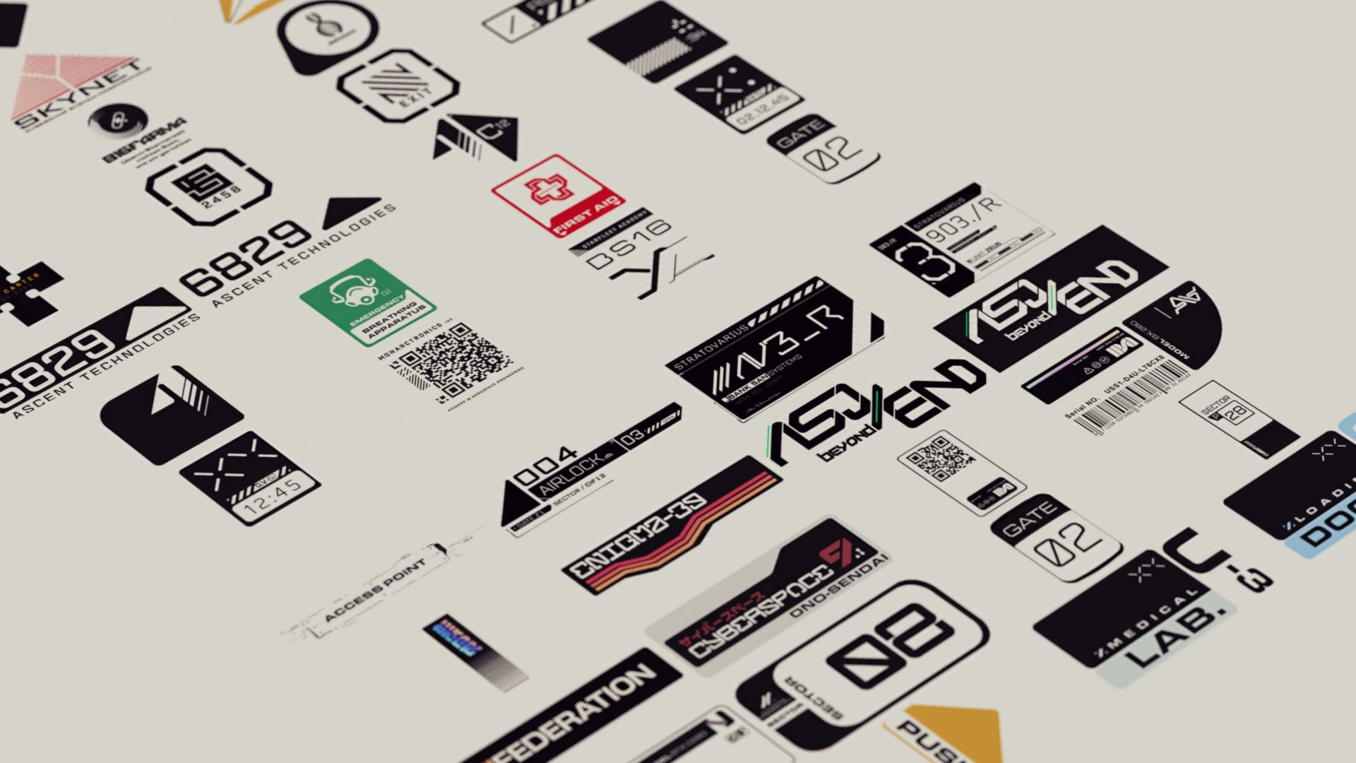 Digital - Epic Cyberpunk Vector Decals Vol 1 Extended Commercial - Etsy