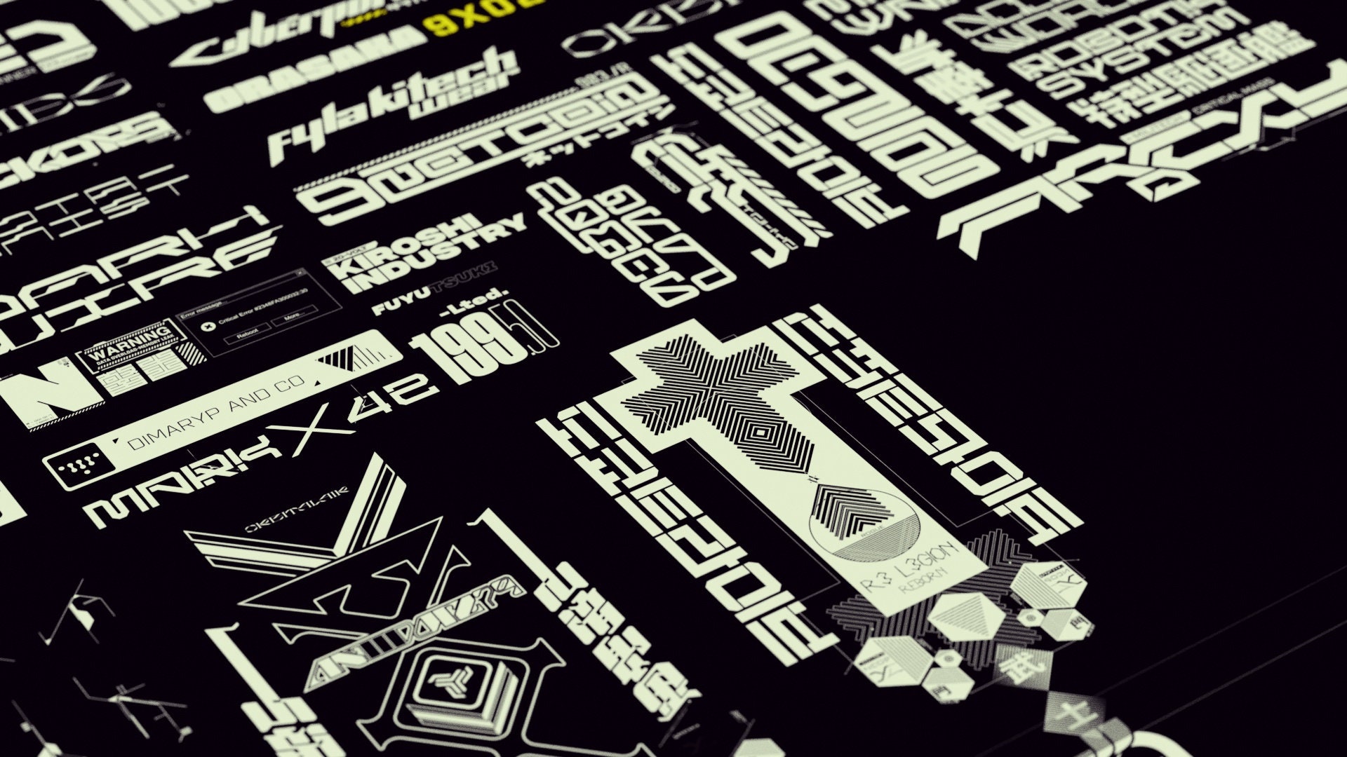 Digital - Epic Cyberpunk Vector Decals Vol 2 Extended Commercial - Etsy