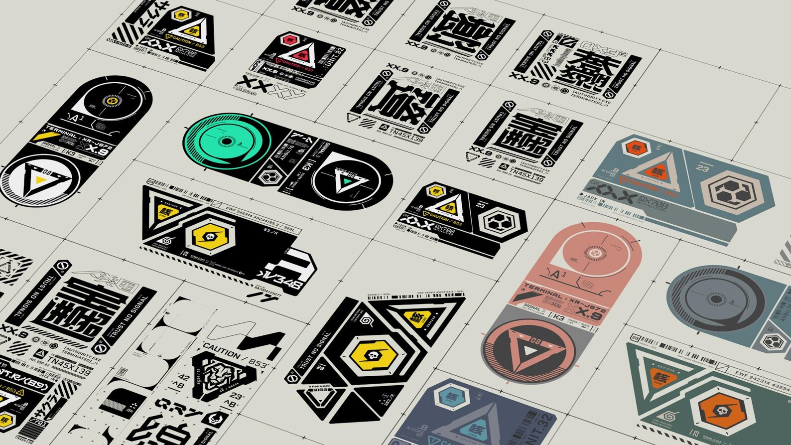 Digital - Retro Scifi Vector Decals Vol 7 - Etsy