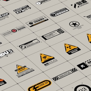 Digital - Utilitarian Mech/tank Vector Decals Extended Commercial - Etsy