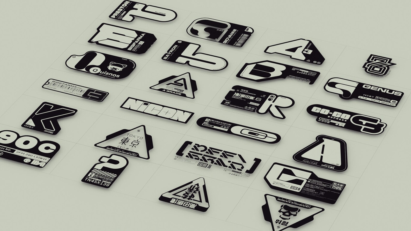 Epic Cyberpunk Vector Decals Vol 3 Extended Commercial - Etsy