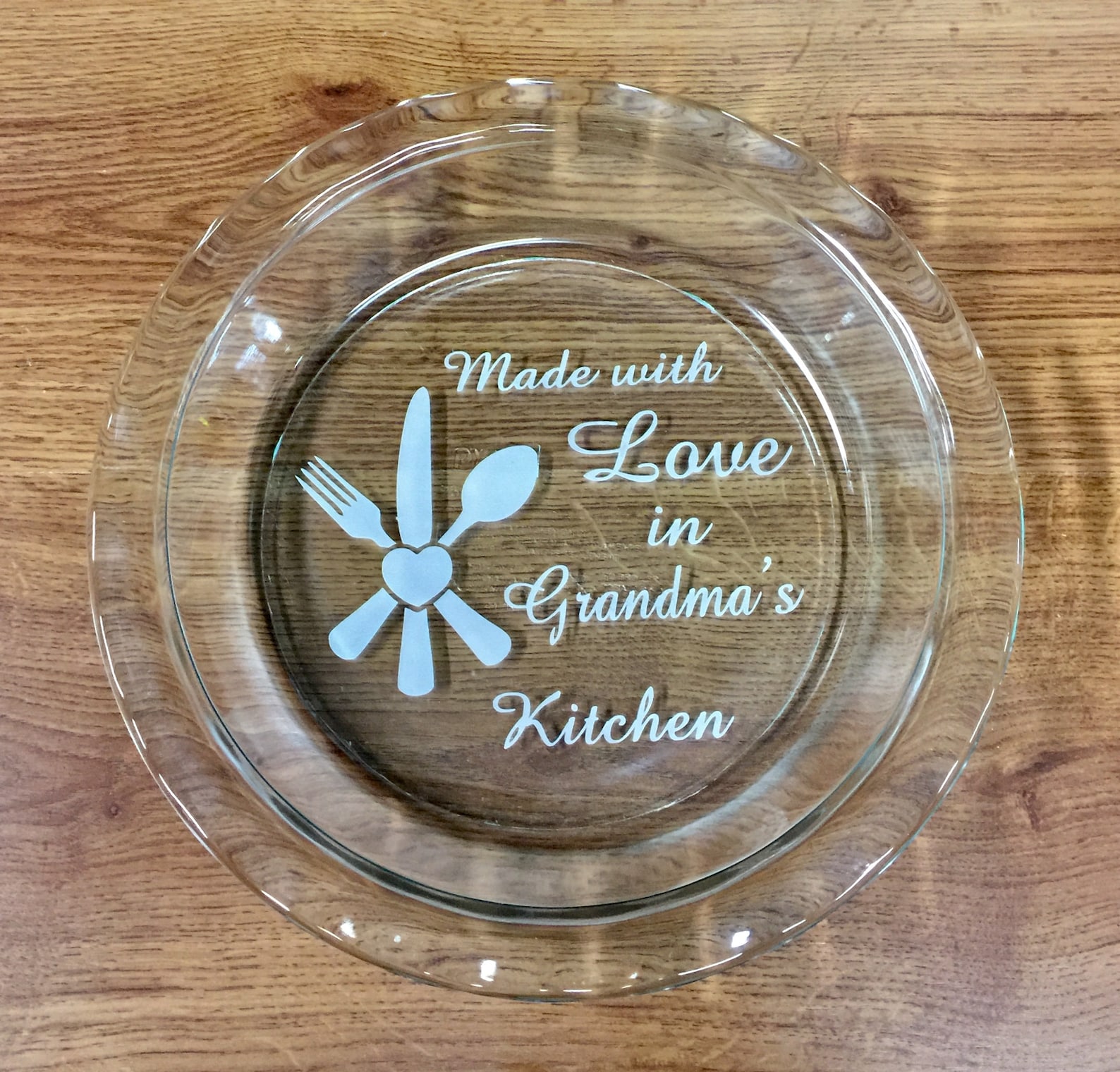 Personalized Pie Plate Pyrex Custom Deep Dish Pie Pan | Etsy