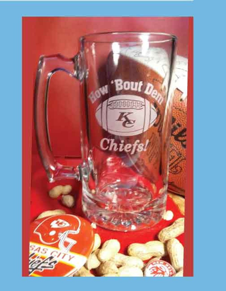 KC Chiefs Beer Mug AFC West Mug Kansas City Chiefs Football - Etsy