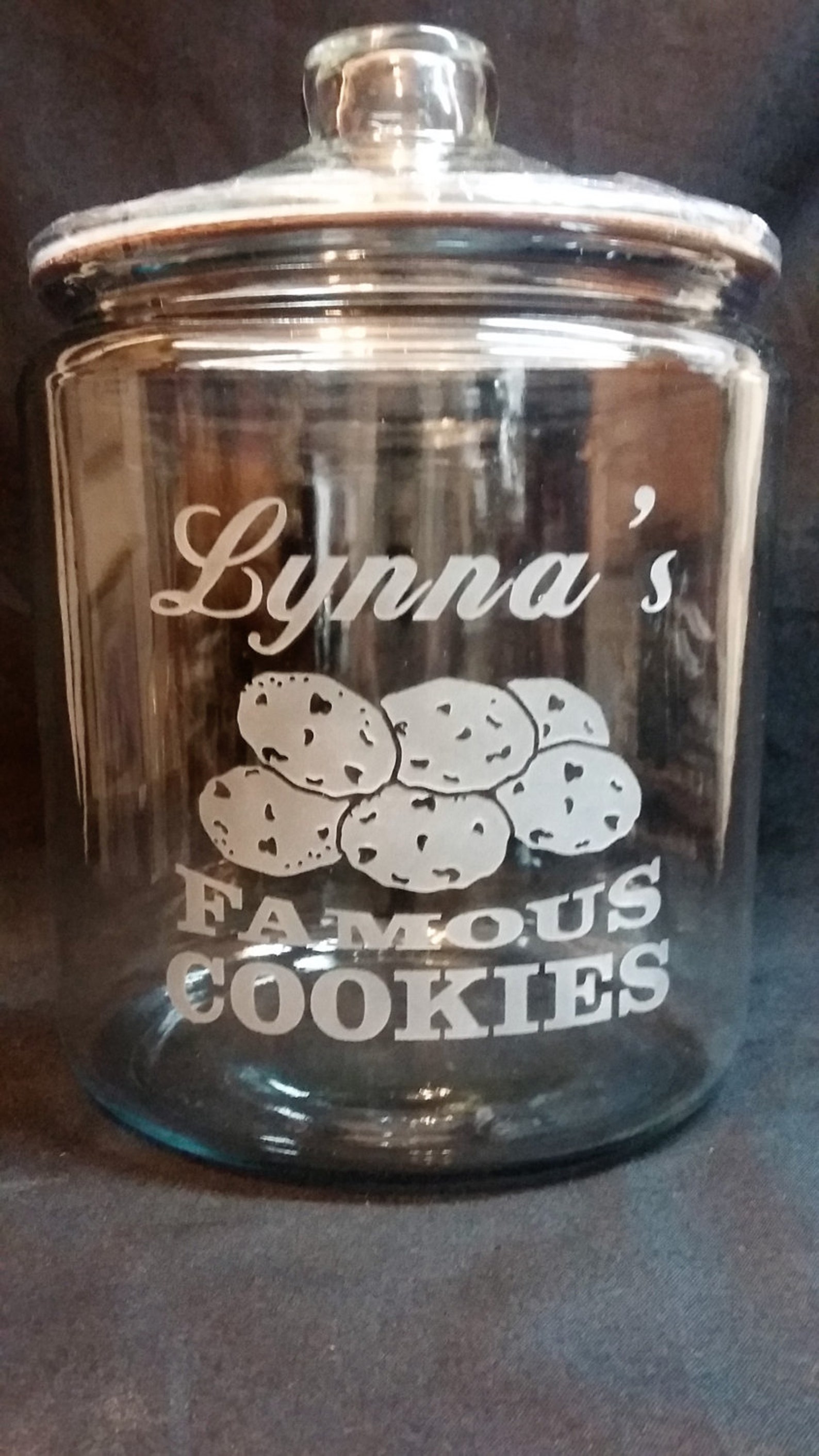 Custom Personalized Etched Cookie Jar Personalized Decor - Etsy