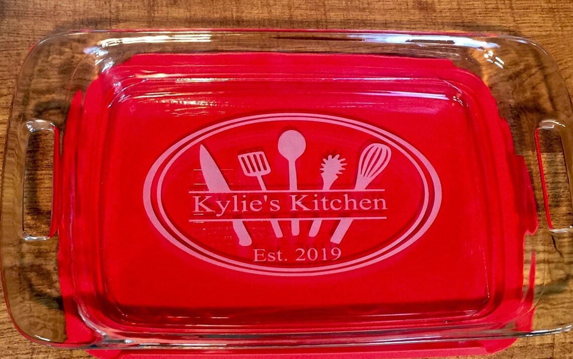 Custom Personalized Casserole Dish Pyrex Baking Dish With Lid - Etsy