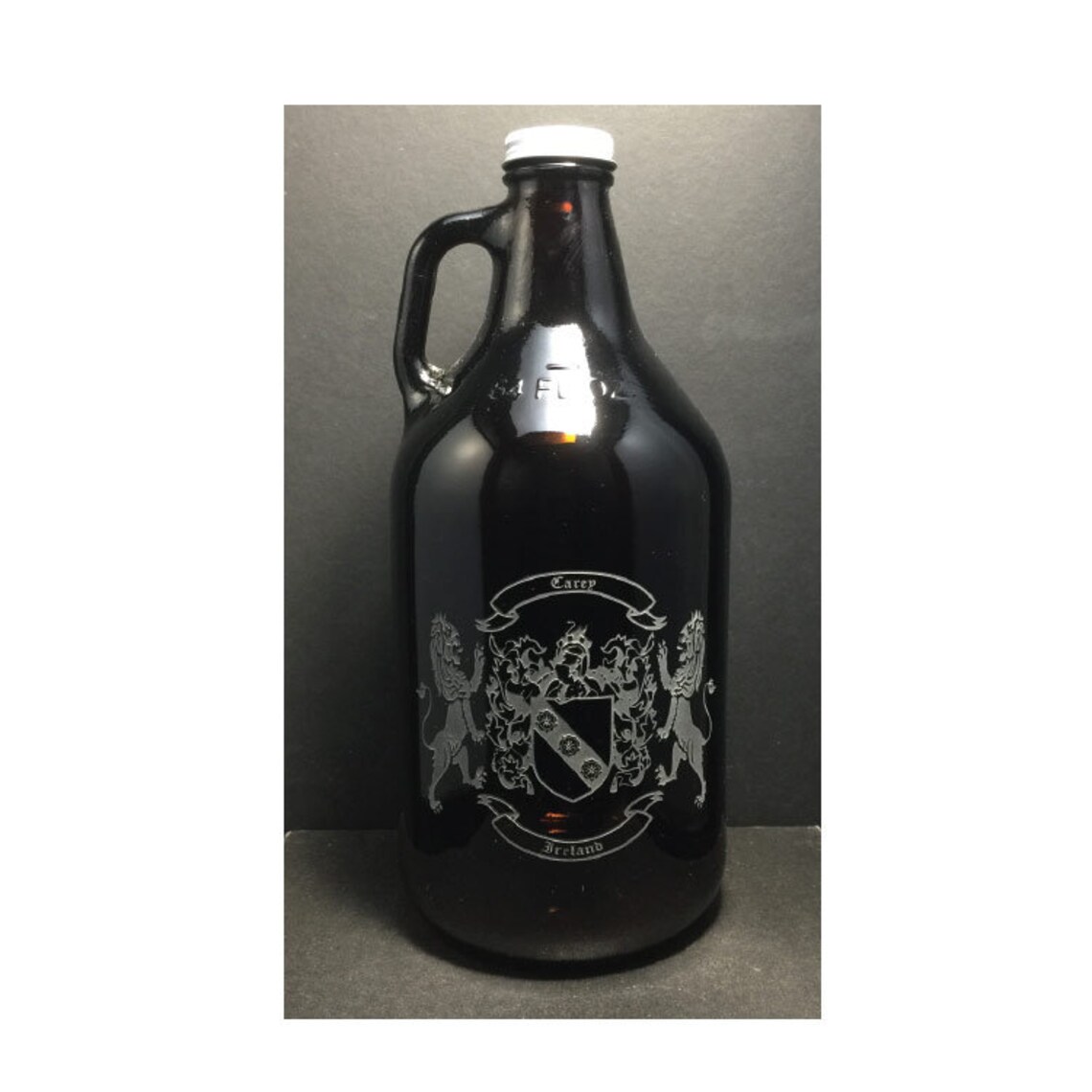 Custom Personalized Etched Growlers Custom Family Crest Coat | Etsy