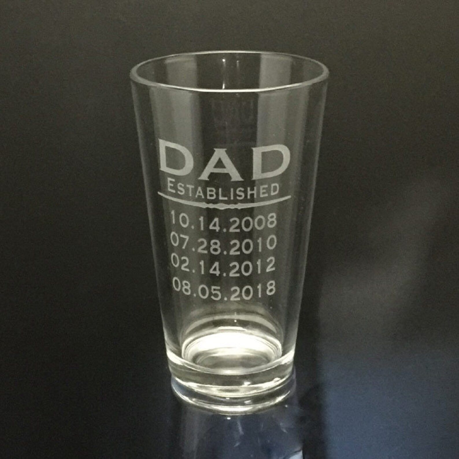 Father's Day Gifts, Etched Pint Glasses, Dad Gift, Personalized Gifts ...