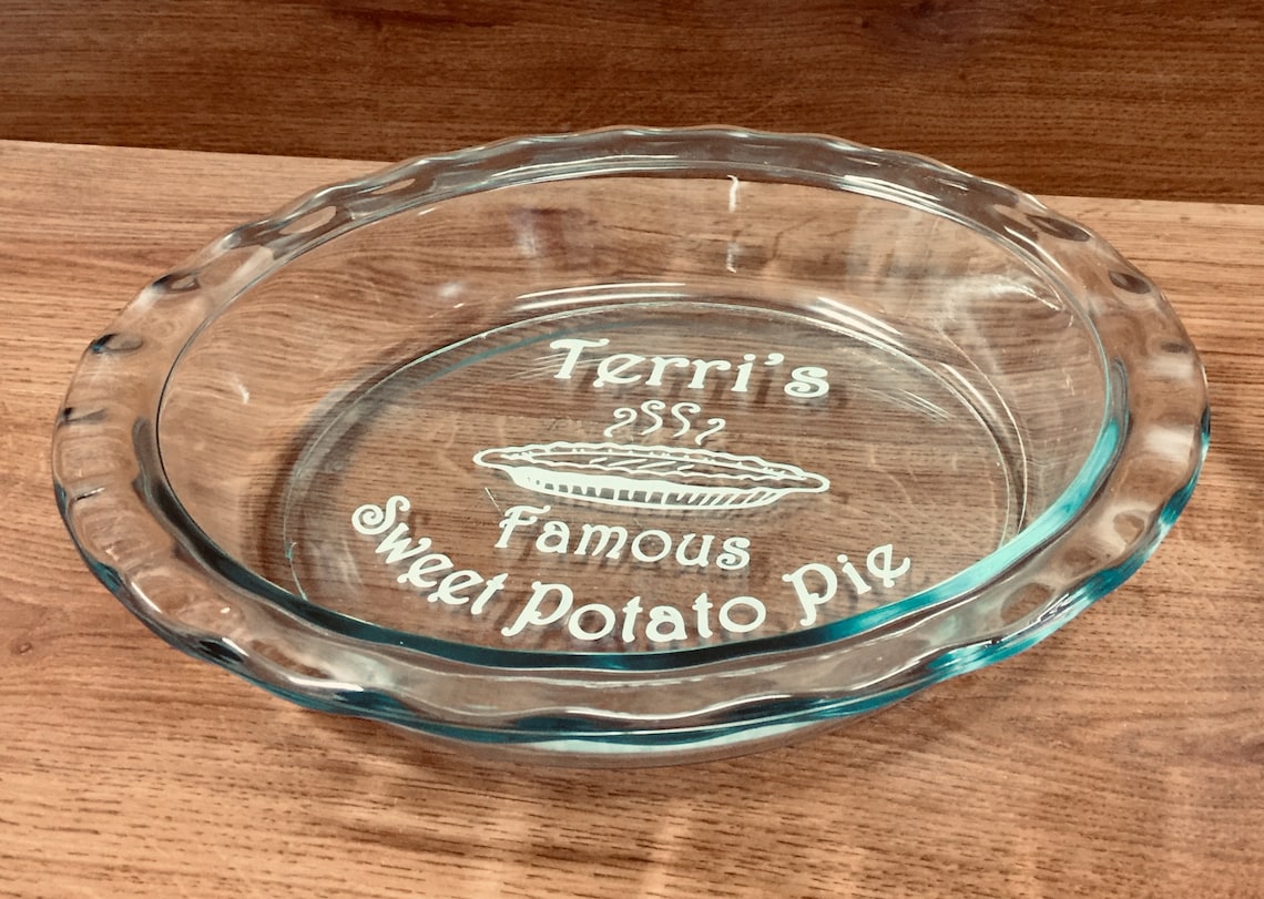 Personalized Pie Plate Pyrex Custom Deep Dish Pie Pan - Etsy
