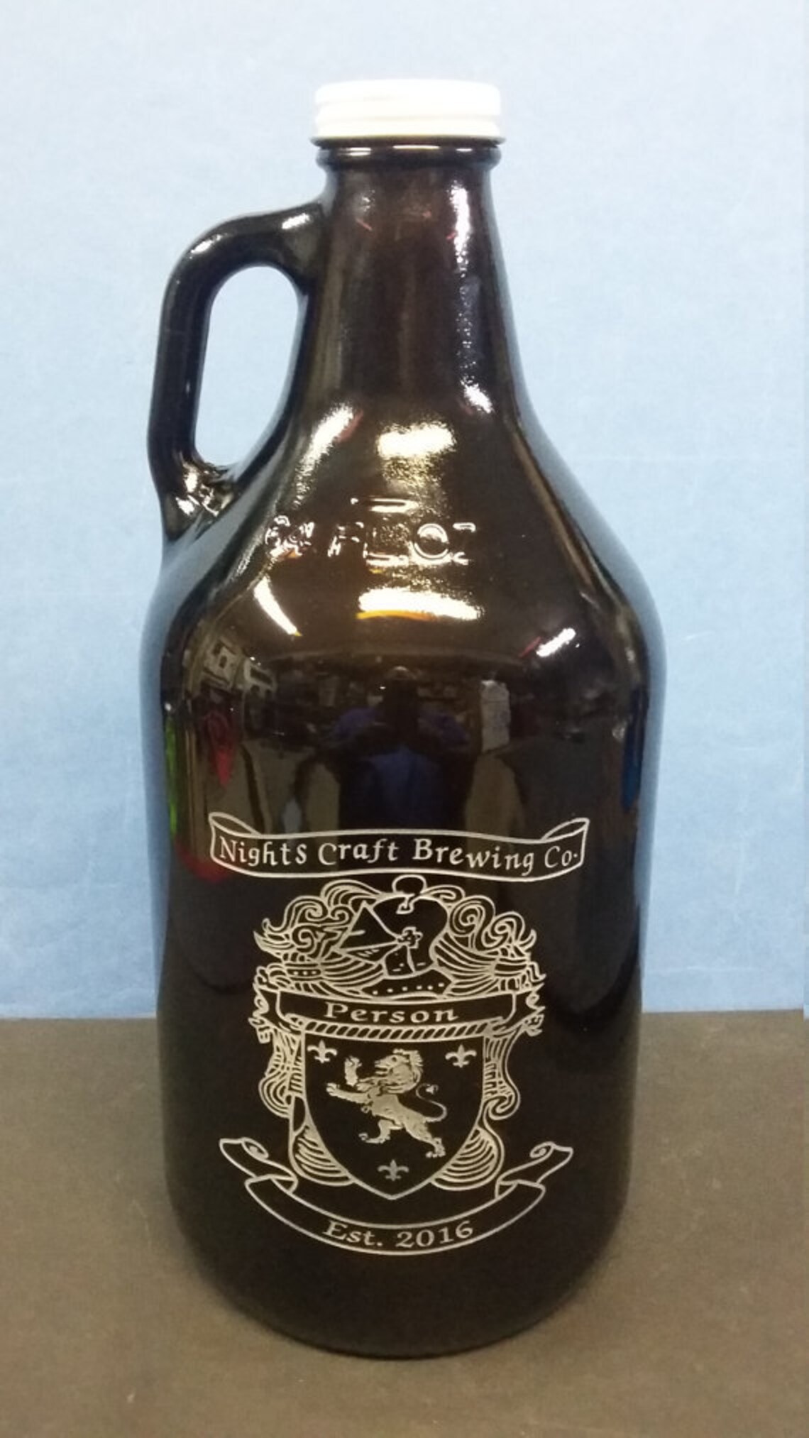 Custom Personalized Etched Growlers Custom Family Crest Coat - Etsy