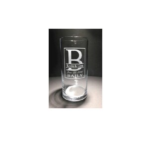 Etched Monogram Vases, Etched Wedding Vase, Personalized Vase, Monogram ...