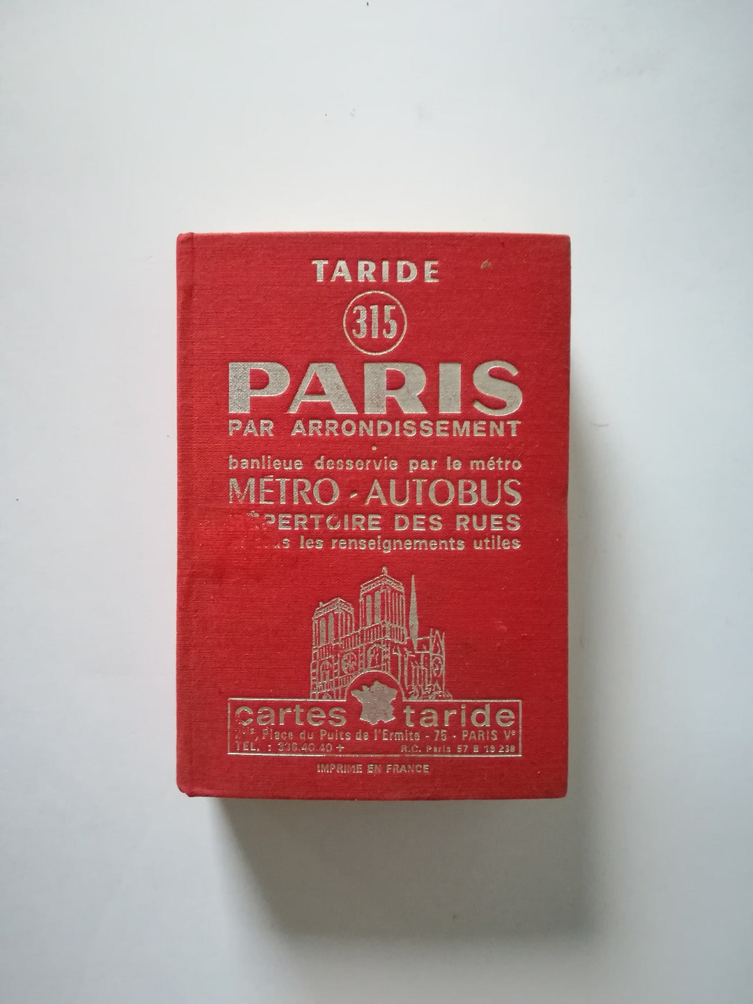 French, Vintage Guide Maps Metro, Bus, TARIDE PARIS 1970's - Etsy