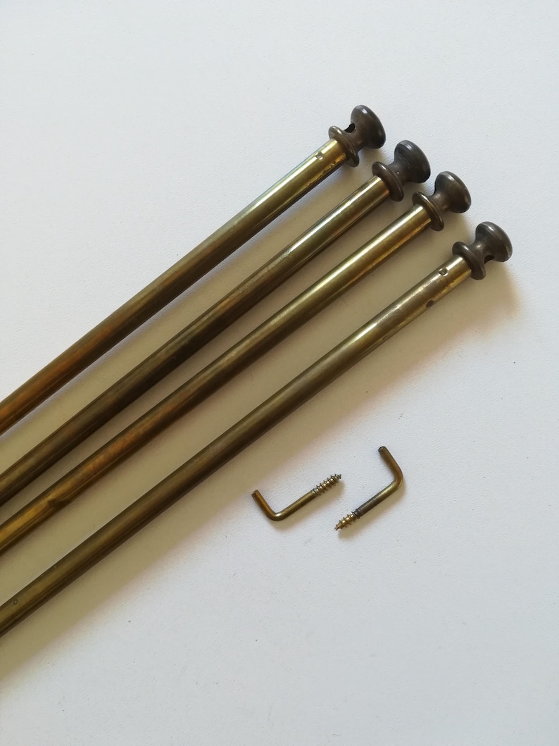 Antique Extendable Café Curtain Rod, Brass Rod, Made in France. - Etsy