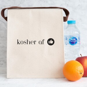 Kosher AF Canvas Lunch Bag Roll It, Pack It, Love It - Etsy