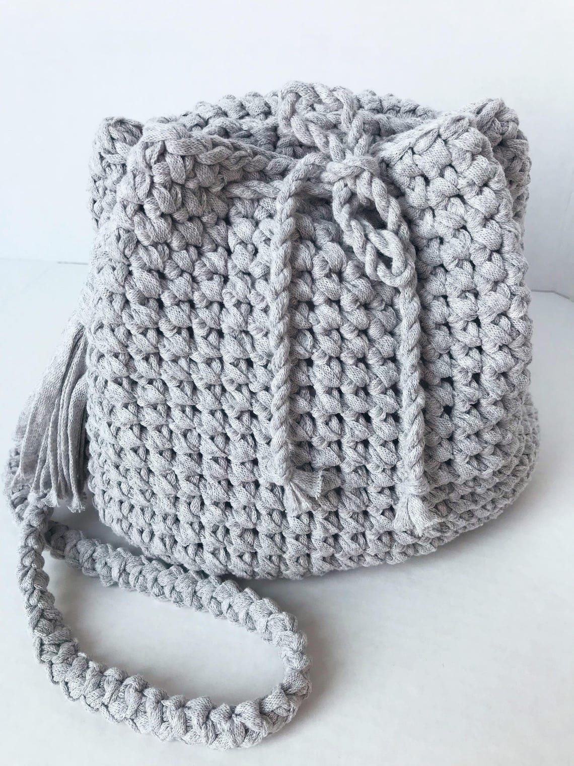Modern Trendy Crochet Backpack Purse - Etsy