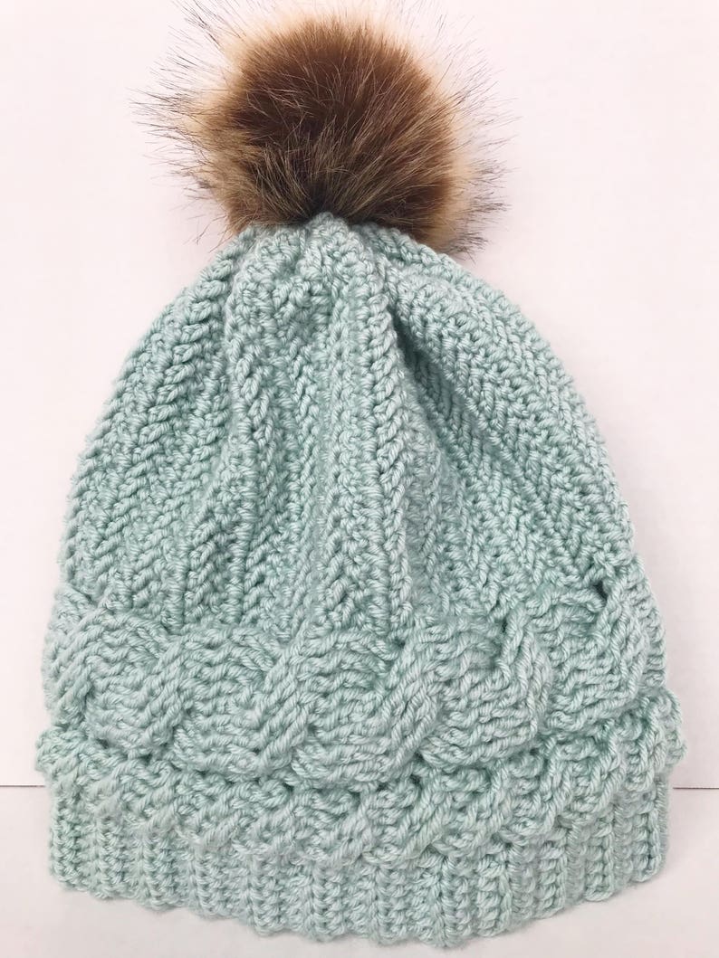 Charlotte Cable Crochet Hat - Etsy