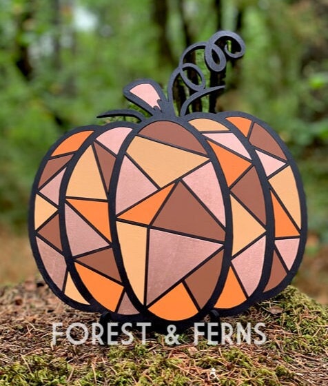 Geometric Pumpkin SVG FILE - Etsy