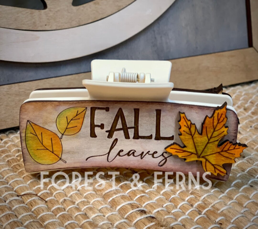 Fall Leaves Hair Clip ** SVG FILE ONLY ** - Etsy