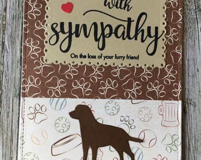 Dog Sympathy Card-pet Sympathy Card-animal Loss Greeting Card-loss of ...