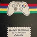 Handmade Gamer Birthday Card-handmade Game Controller Card-handmade ...