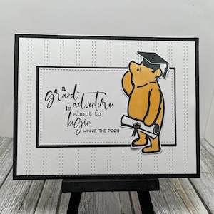 Inspired Winnie the Pooh Graduation Card-handmade Graduation Card ...