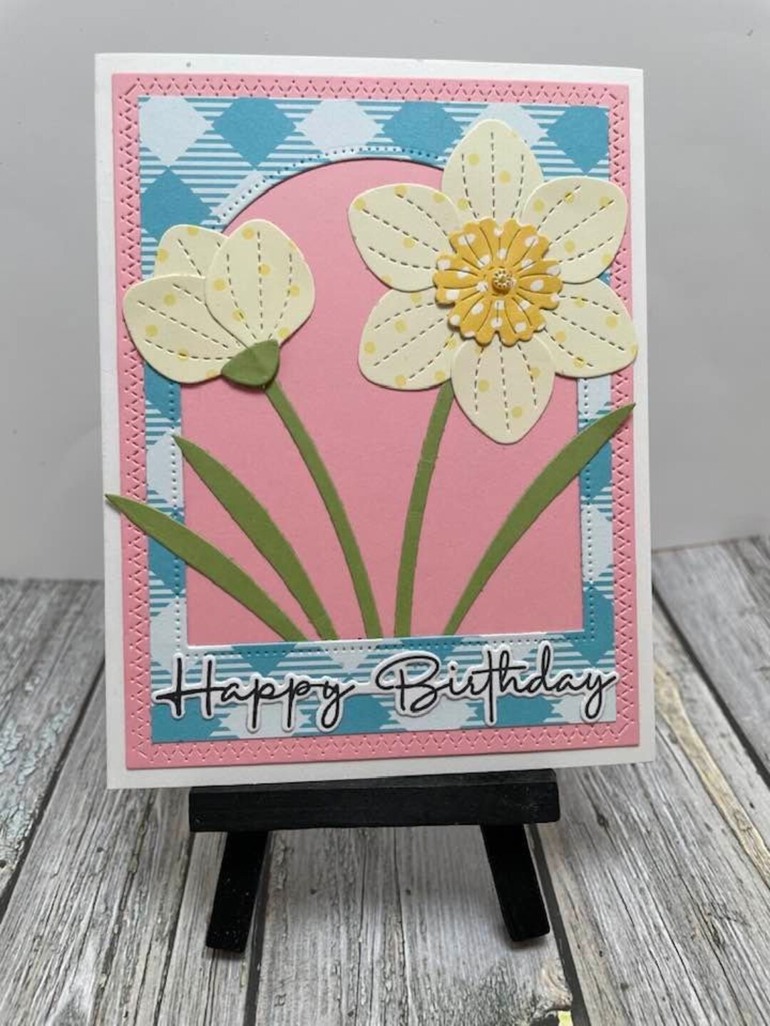 Handmade Daffodil Card-handmade Flower Happy Birthday Card-handmade ...