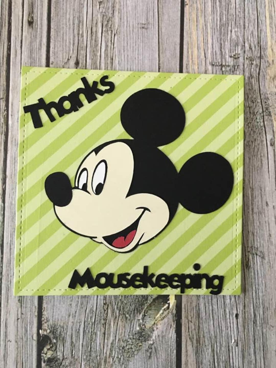 Set of 2 Mickey Mouse Inspired Mousekeeping Envelope-minnie Mouse ...