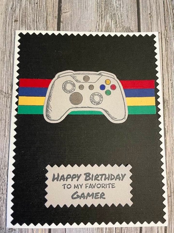 Handmade Gamer Birthday Card-handmade Game Controller | Etsy
