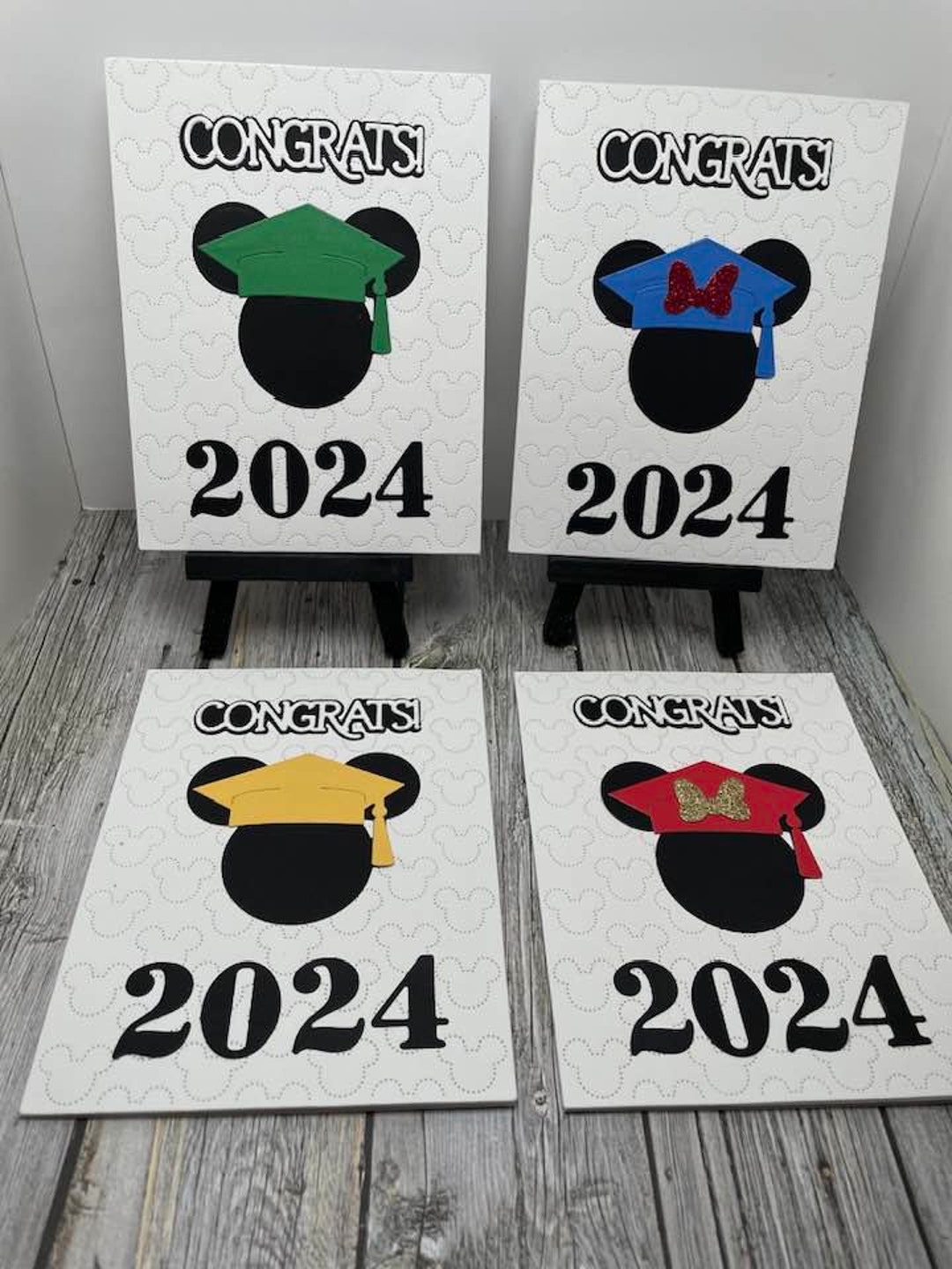 Handmade Disney Inspired Mickey Mouse Graduation Card-handmade Disney ...